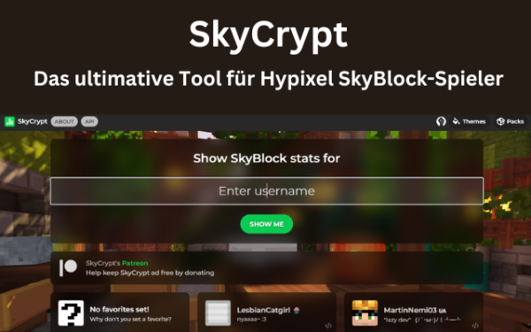 SkyCrypt: Das Ultimative Tool Für Hypixel SkyBlock-Spieler